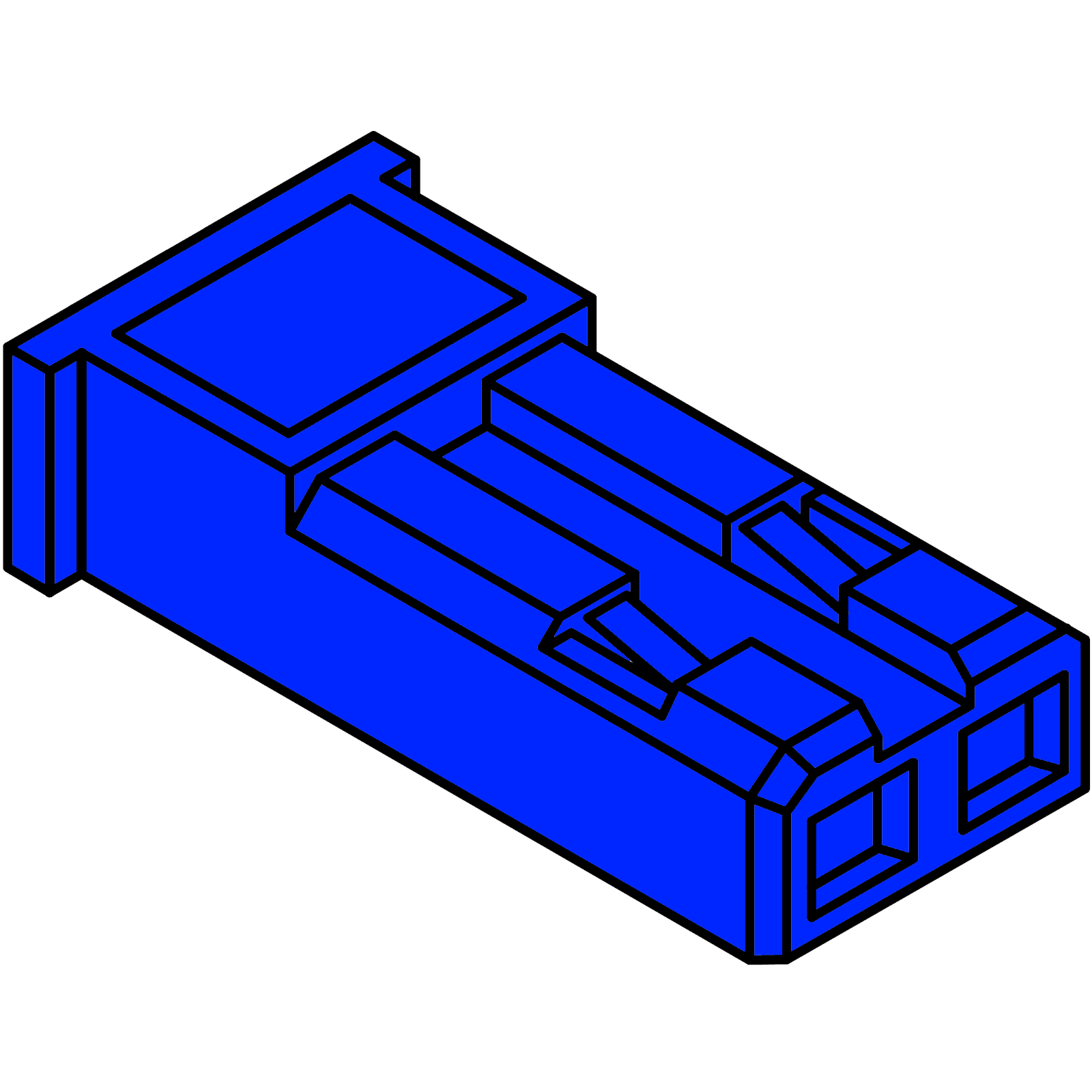 SY Plug Housing 2-pin Blue – Komodo Electronics