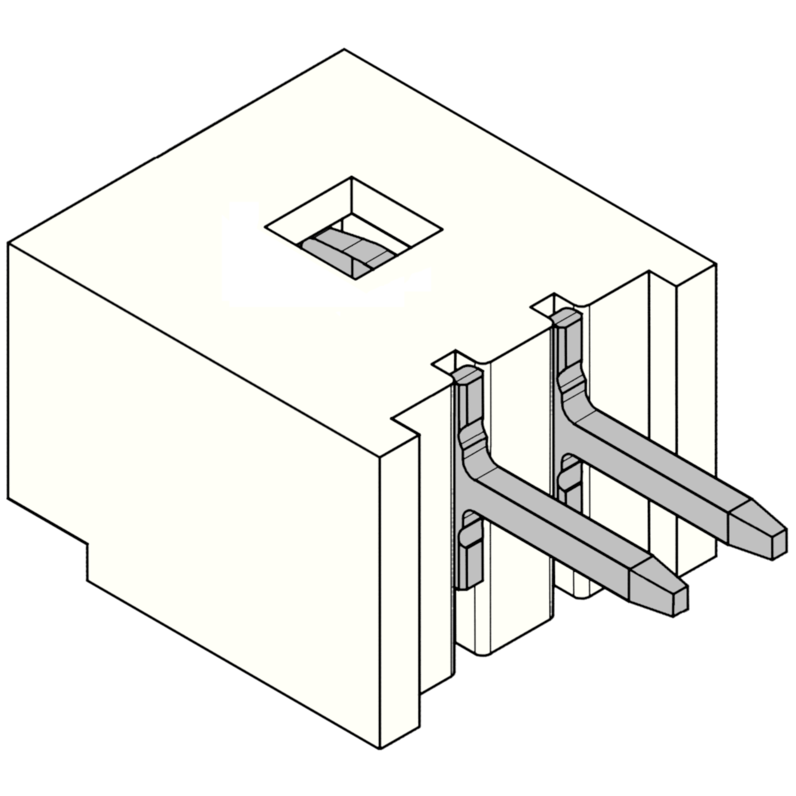 1.25 Straight PCB Socket 2-pin – Komodo Electronics
