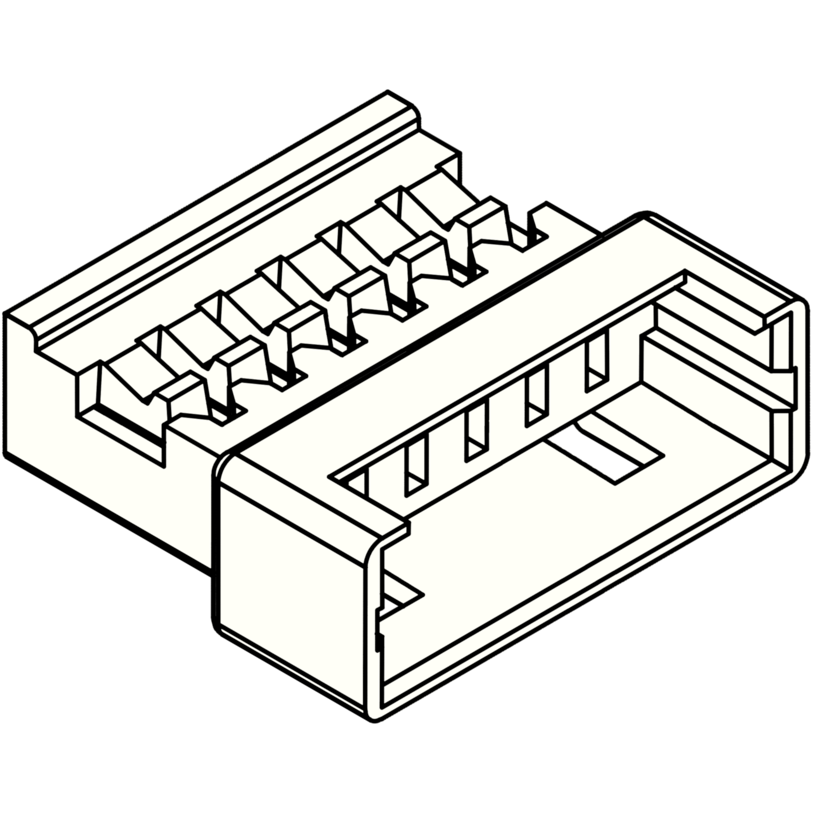 1.25 Wire Socket Housing 6-pin – Komodo Electronics