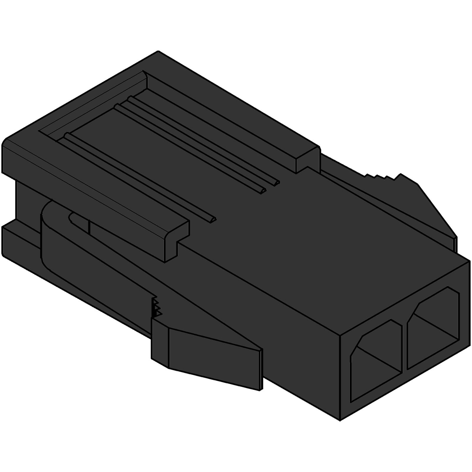 5559 Wire Socket Housing 2-pin Black – Komodo Electronics