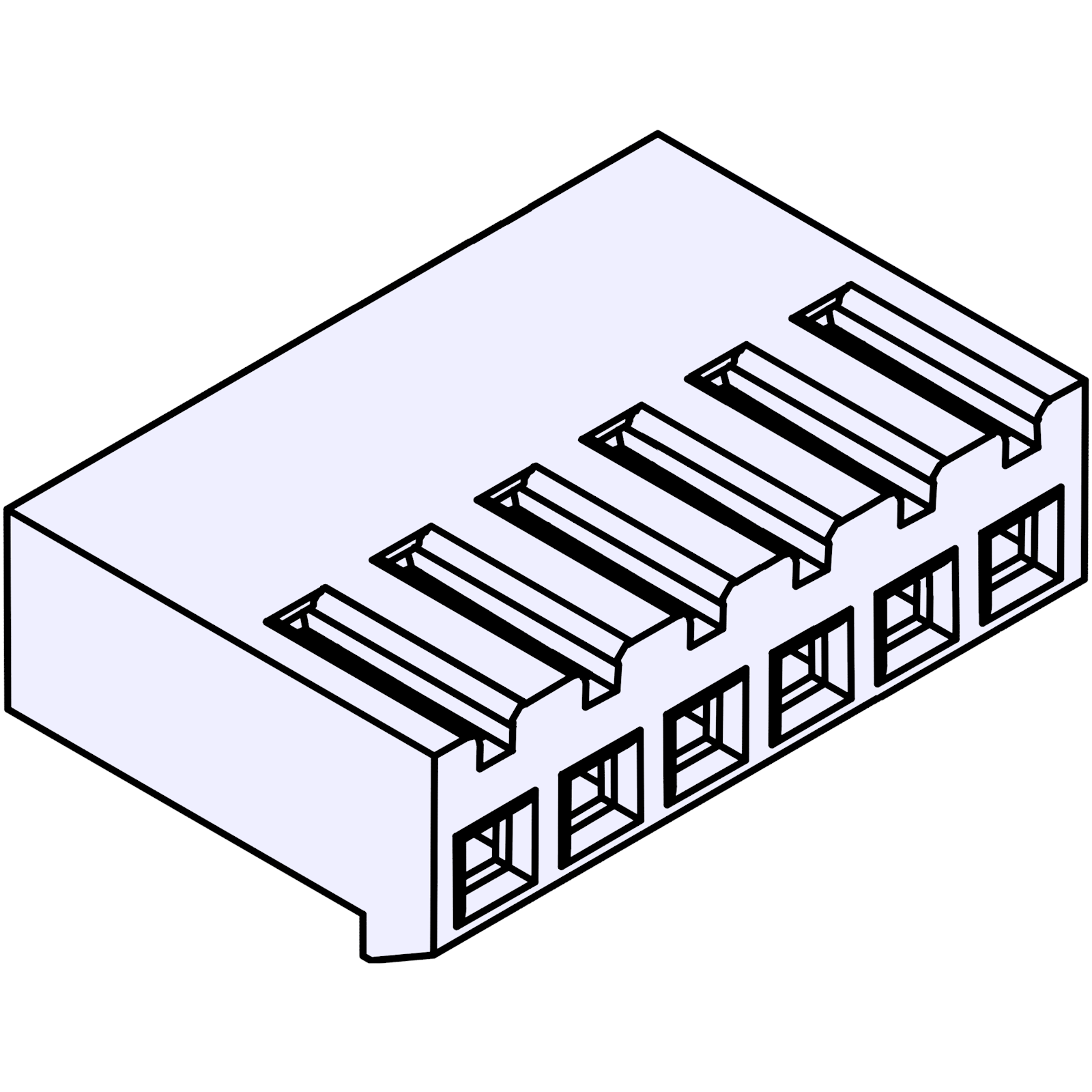 CH Plug Housing 6-pin – Komodo Electronics