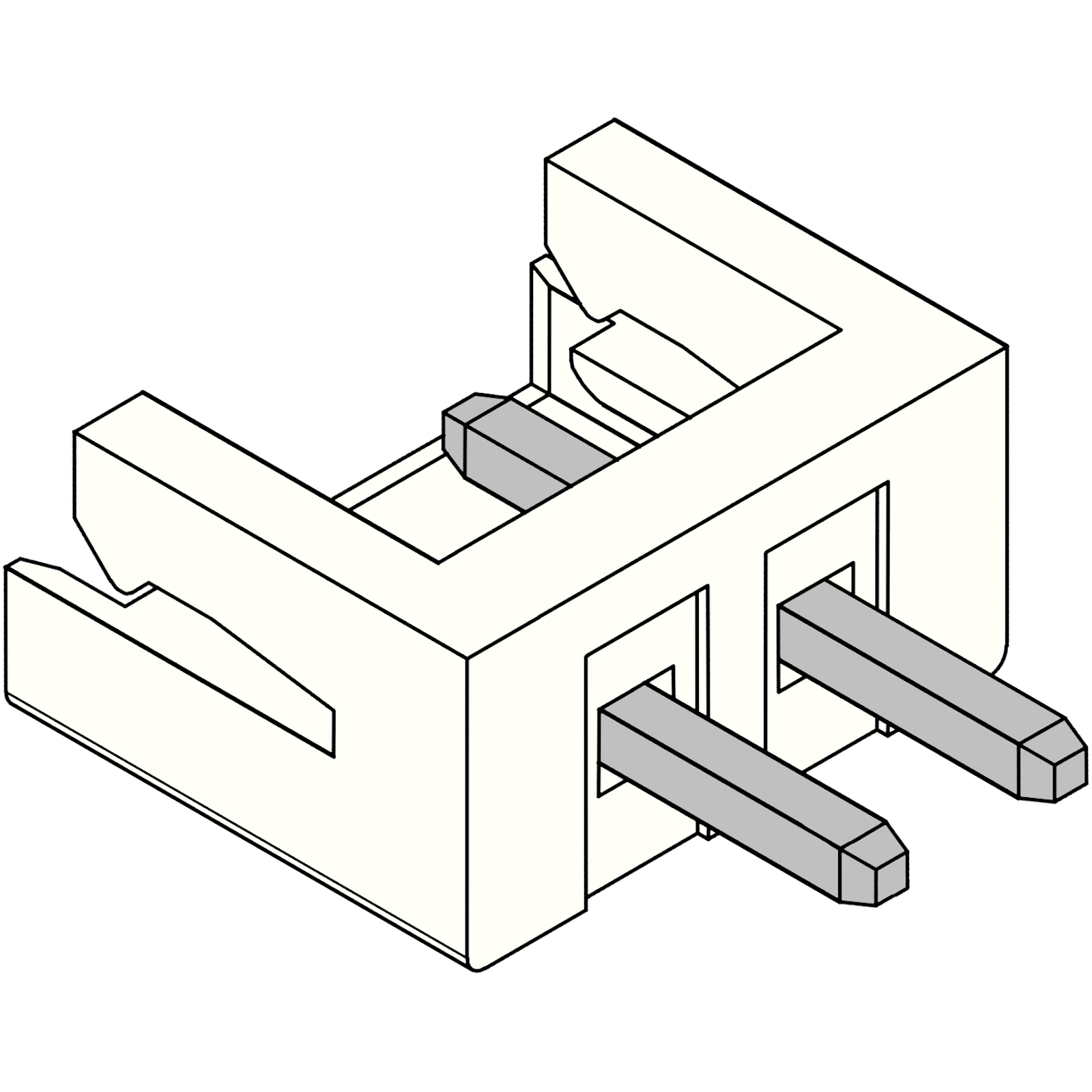EH Straight PCB Socket 2-pin – Komodo Electronics