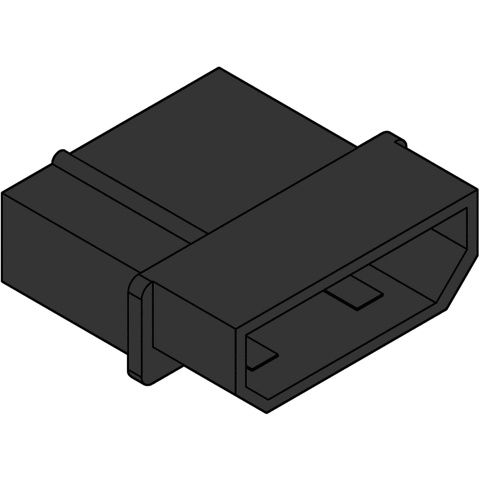 PCP Wire Socket Housing 4-pin Black – Komodo Electronics