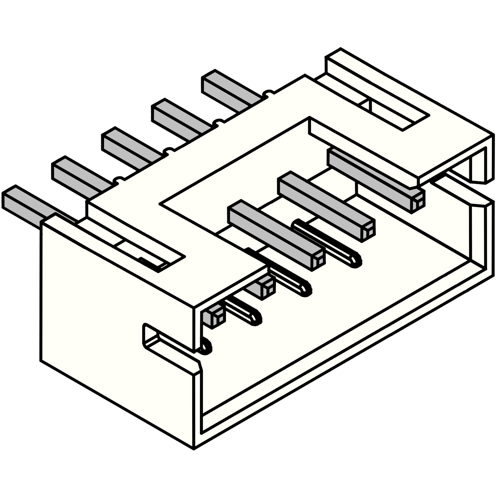 PH Straight PCB Socket 5-pin – Komodo Electronics