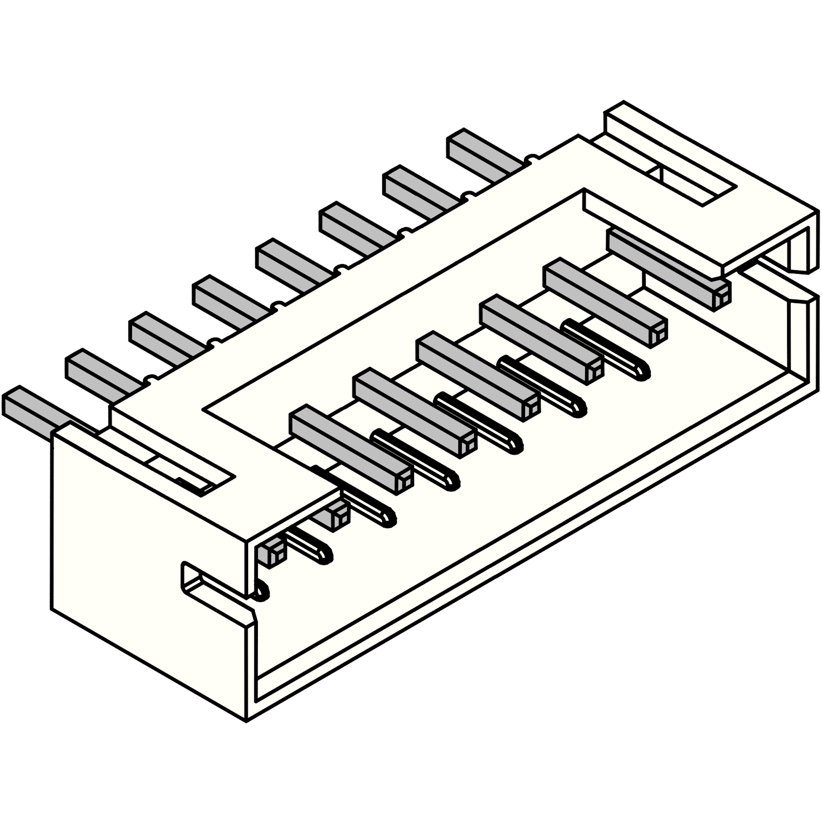 PH Straight PCB Socket 8-pin – Komodo Electronics
