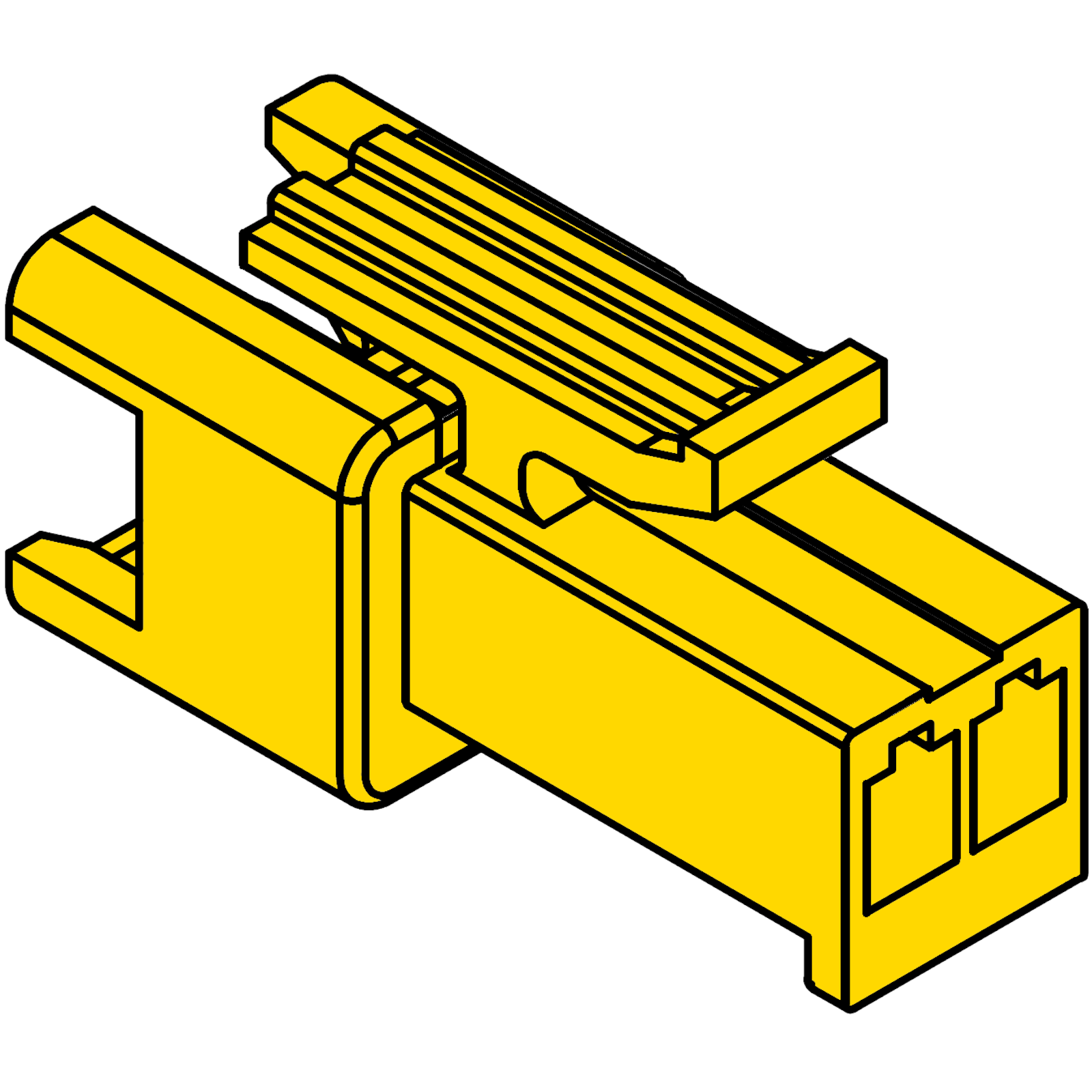 SM Wire Socket Housing 2-pin Yellow – Komodo Electronics