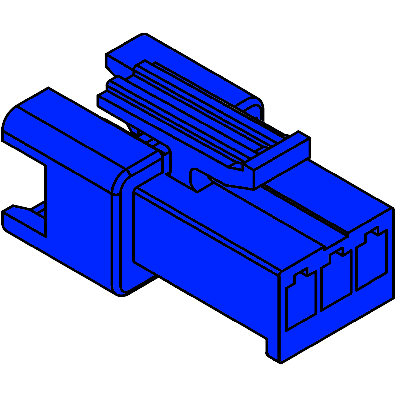 SM Wire Socket Housing 3-pin Blue – Komodo Electronics