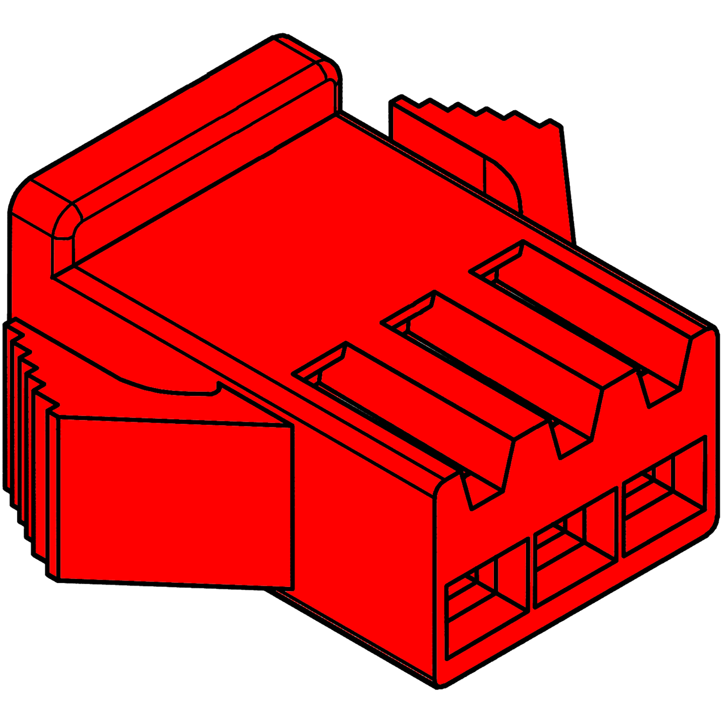 SM Plug Housing 3-pin Red – Komodo Electronics