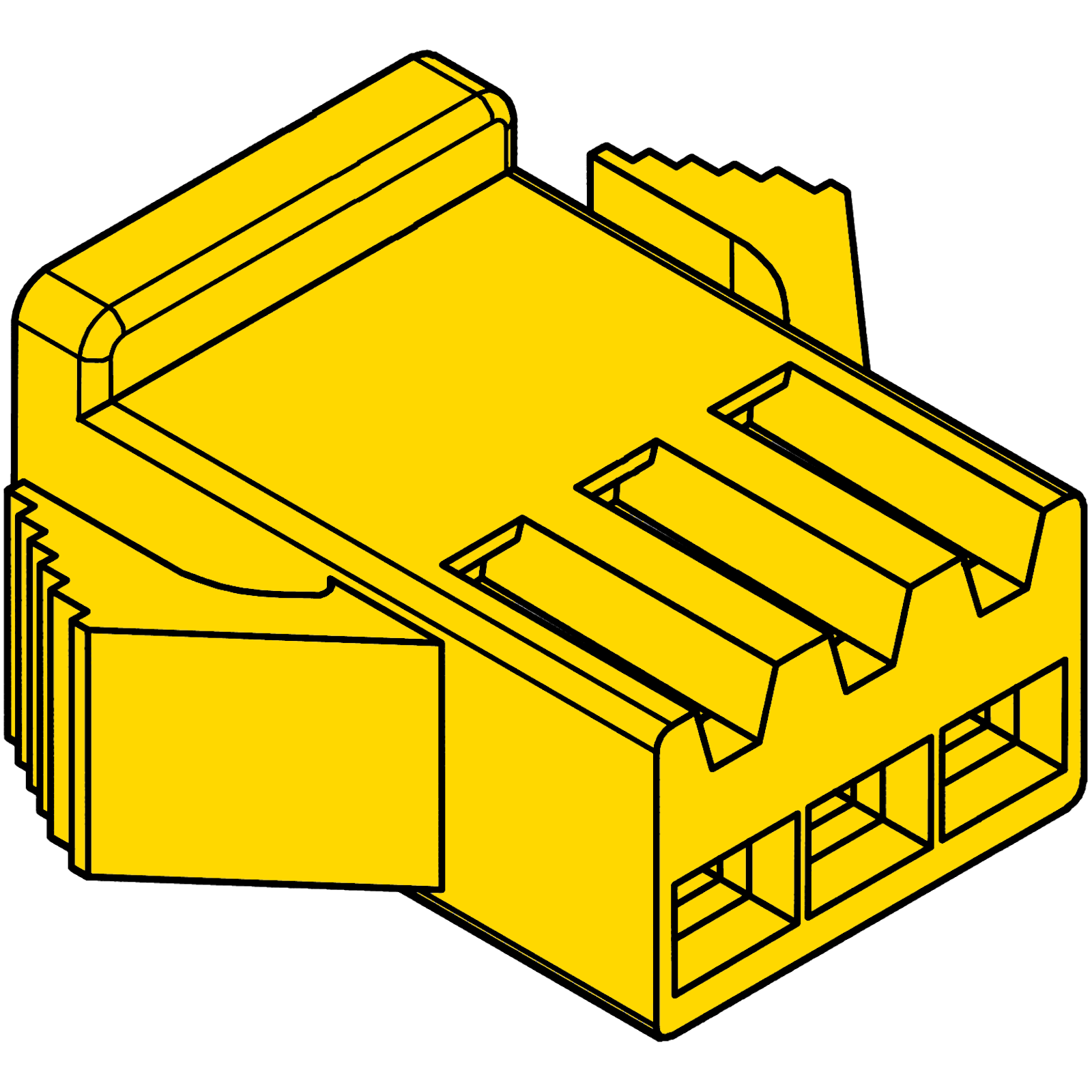 SM Plug Housing 3-pin Yellow – Komodo Electronics