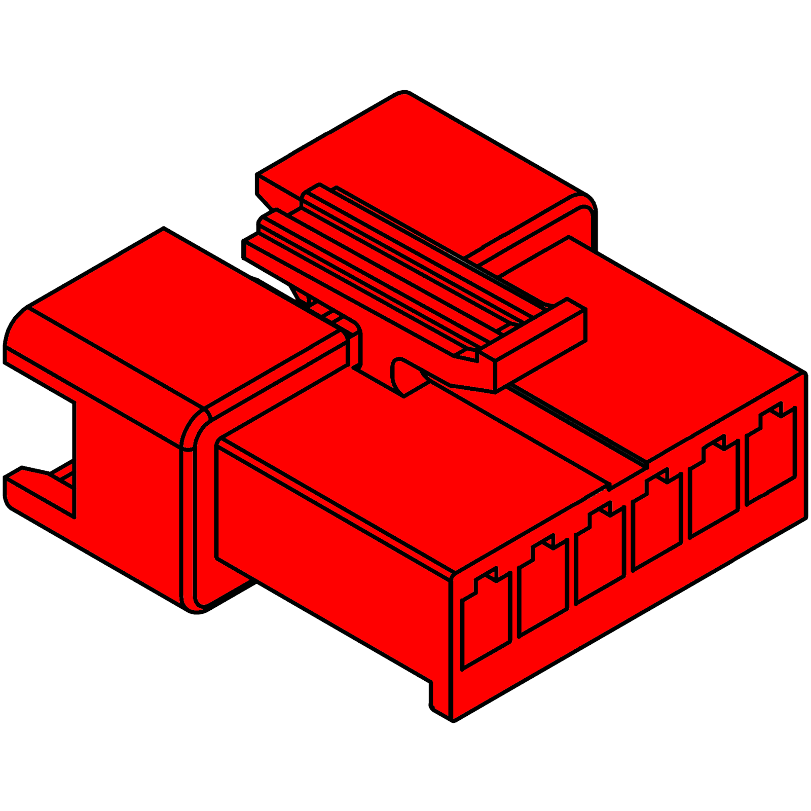 SM Wire Socket Housing 6-pin Red – Komodo Electronics