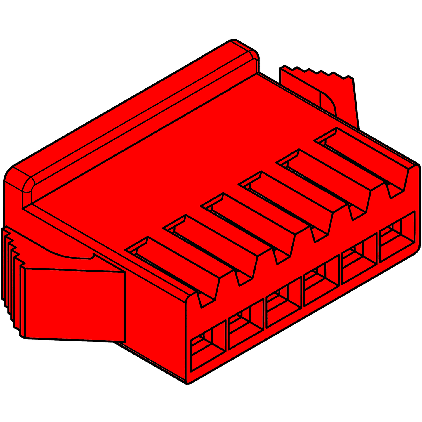 SM Plug Housing 6-pin Red – Komodo Electronics