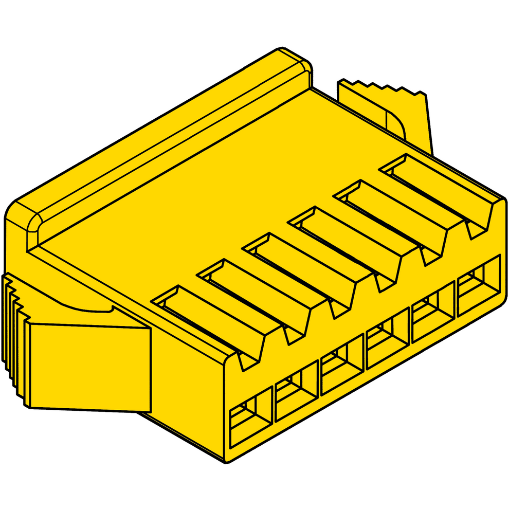 SM Plug Housing 6-pin Yellow – Komodo Electronics