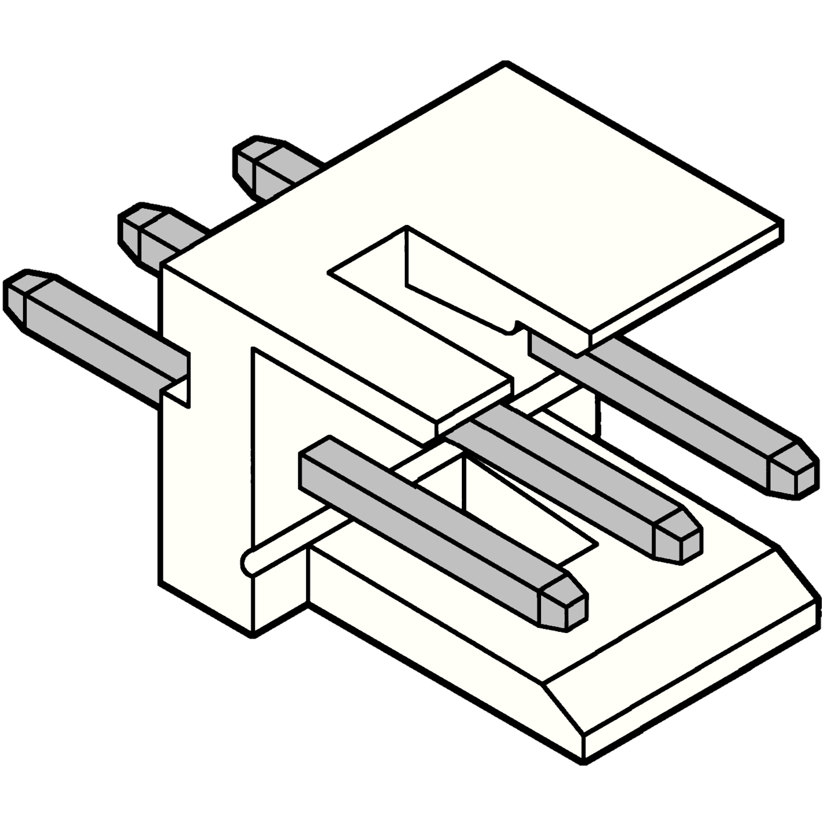 TJC9 Straight PCB Socket 3-pin – Komodo Electronics