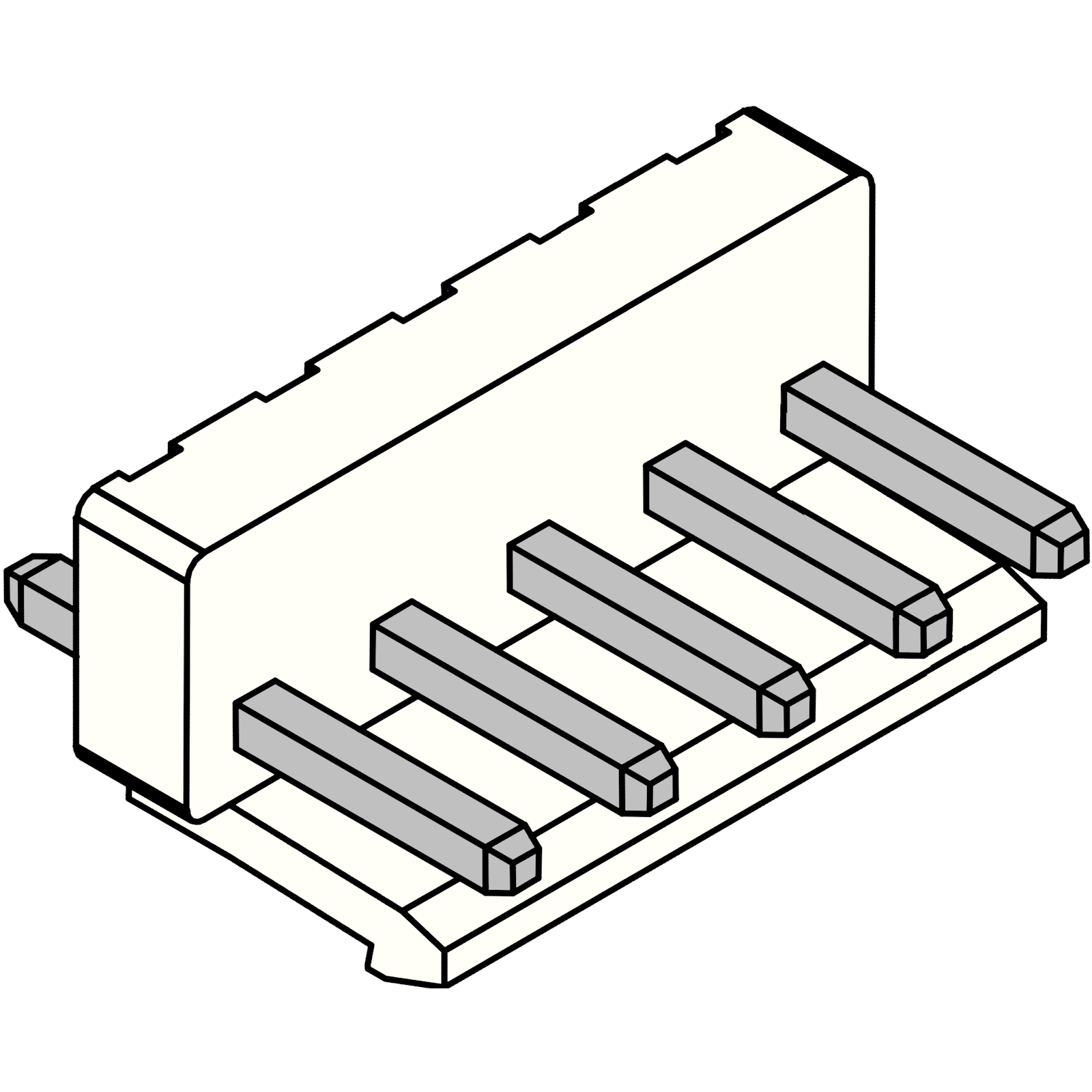 VH Straight PCB Socket 5-pin – Komodo Electronics