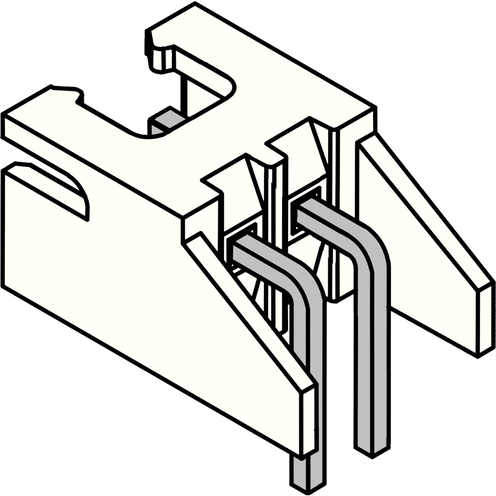 XH Angled Supported PCB Socket 2-pin – Komodo Electronics