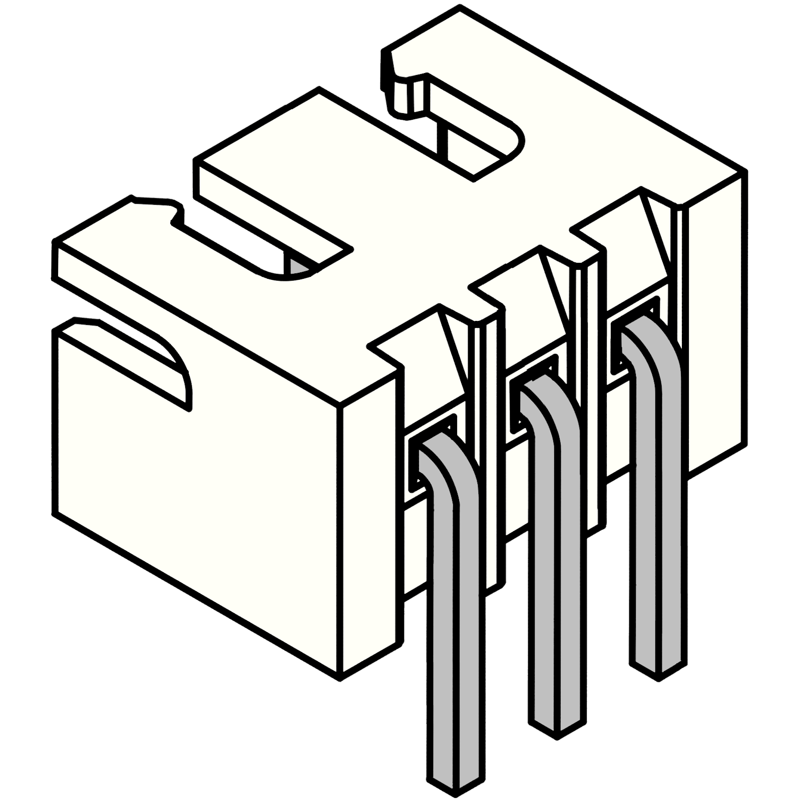 XH Angled PCB Socket 3-pin – Komodo Electronics
